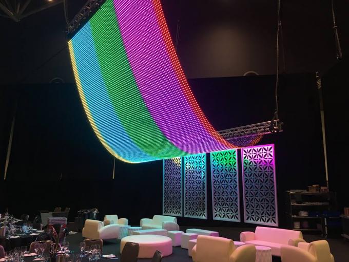 Soft Flexible LED Video Panels Ultra Thin Large Size With Waterproof ...